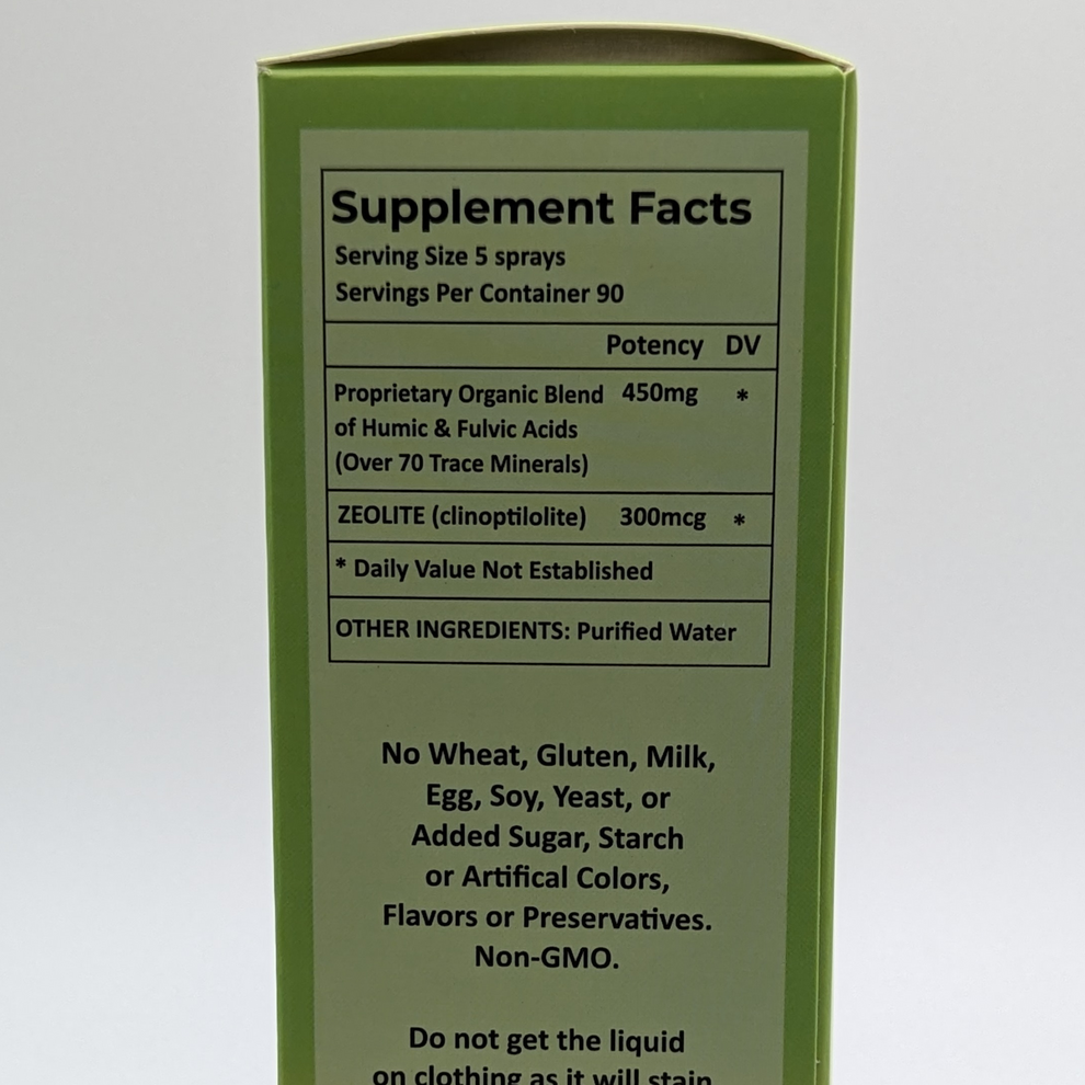 Zeolite Extra with Fulvic & Humic Acids Spray – Epic Minerals